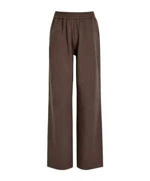 Moncler Wide-leg Cotton-blend Sweatpants - Brown