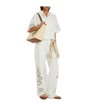 Rag & Bone Embroidered Straight-leg Jeans