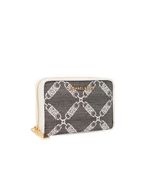Michael Kors Monogram Pattern Zipped Wallet