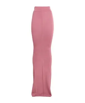 Rick Owens Minimalist Solid Color Knit Midi Skirt - Pink