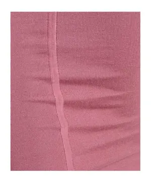 Rick Owens Minimalist Solid Color Knit Midi Skirt