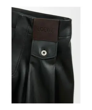 Loewe Pleated Trousers - Black