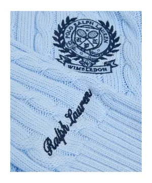 Polo Ralph Lauren Cable Knit Cotton Polo Jumper