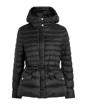 Moncler Raies Hooded Padded Nylon Jacket - Black