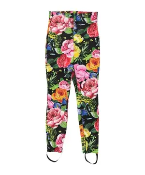 Dolce & Gabbana Floral Print Stretchy Jersey Pants