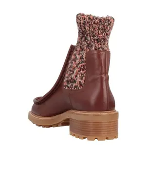 Chloé Multicolor Leather Ankle Boots