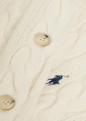 Polo Ralph Lauren Wool Cashmere Cardigan - White