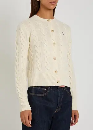 Polo Ralph Lauren Wool Cashmere Cardigan - White