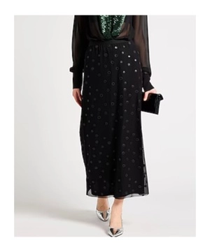 MAXCO. Max&co. Polka Dot Tulle Midi Skirt