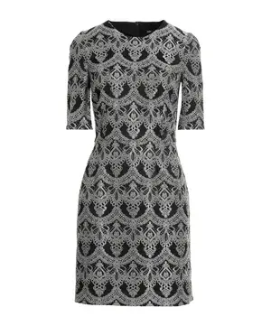 Dolce & Gabbana Jacquard Flared Dress - Black