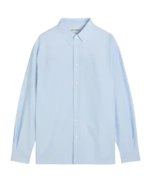 J.W.ANDERSON Logo-embroidered Cotton Shirt - Blue
