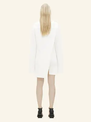 COURREGES Lapel Long-sleeved Dress