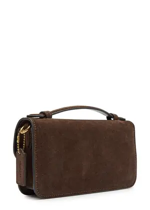 COACH Suede Top Handle Bag
