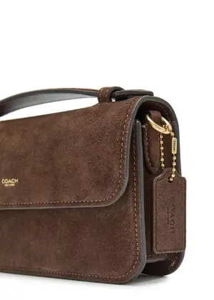 COACH Suede Top Handle Bag