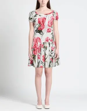 Dolce & Gabbana Floral Short-sleeve Dress
