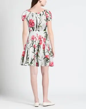 Dolce & Gabbana Floral Short-sleeve Dress