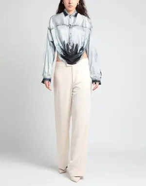 DIESEL® Two-tone Denim-style Satin Shirt