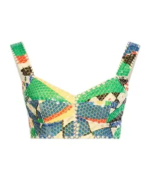 Dolce & Gabbana Sleeveless Sequin Crop Top
