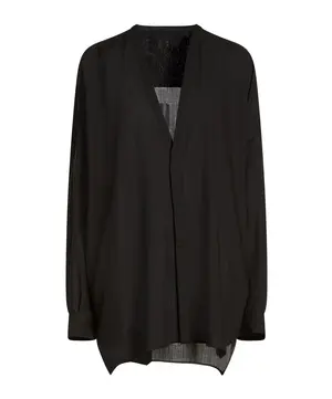 Rick Owens Solid Colour Shirts - Black