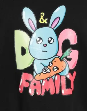 Dolce & Gabbana Solid Color Printed Sweatshirt