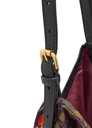 Dries Van Noten Scarf Large Leather And Satin Tote