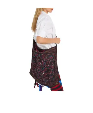 Dries Van Noten Scarf Large Leather And Satin Tote