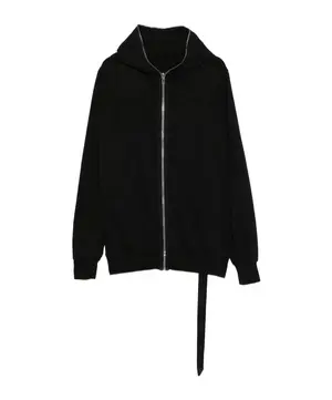 Rick Owens Zipped Hoodie - Black