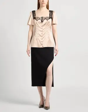 Dolce & Gabbana Satin Lace Short Sleeve Top