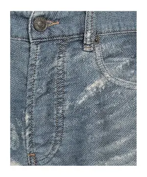 DIESEL® Wide-leg Jeans With Two-tone Denim And Zip Fastening - Gray