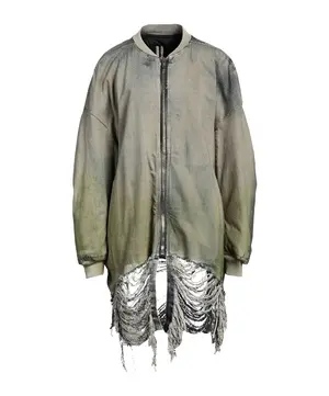 Rick Owens Distressed Denim Bomber Jacket