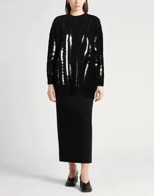 Max Mara Solid Color Sequin Sweater