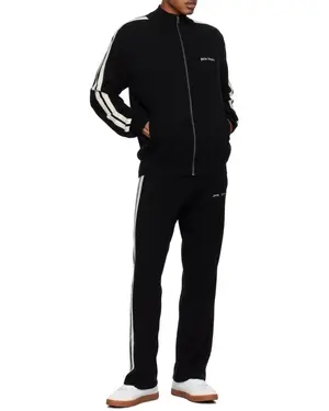 Palm Angels Logo Embroidered Zip-up Track Jacket