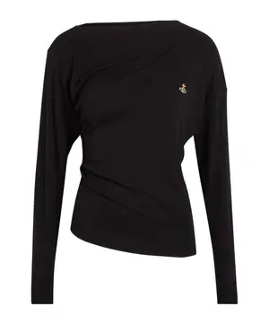 VIVIENNE WESTWOOD Asymmetric Long-sleeve Knit Top