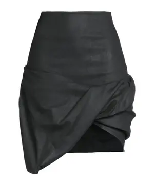 Rick Owens Asymmetrical Denim Skirt