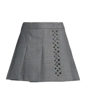 MAXCO. Flared Mini Skirt With Crystal Embellishments