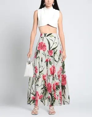 Dolce & Gabbana Floral Print Tiered Maxi Skirt