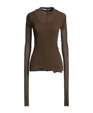 Rick Owens Plain Colour Jumper - Brown