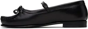 Hereu Mary Jane Loafers With Bow Detailing