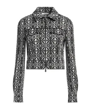 Max Mara Branded Logo Jacket - Black