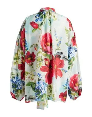 Dolce & Gabbana Floral Print Satin Blouse