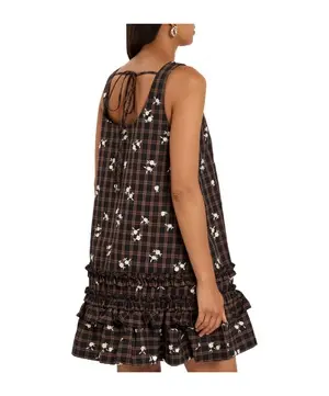 GANNI Cotton-poplin Mini Dress
