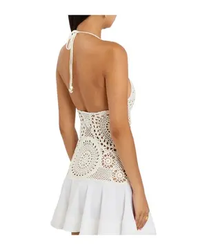 Jacquemus Crochet Cotton Mini Dress