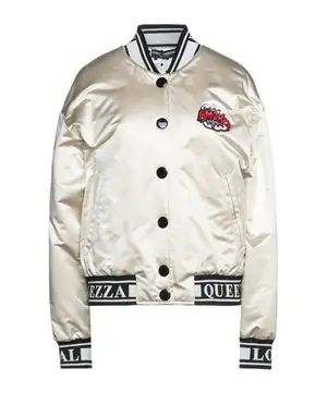 Dolce & Gabbana Satin Embellished Bomber Jacket - White