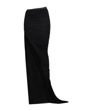 Rick Owens Asymmetrical Gathered Skirt