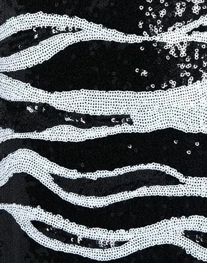 Dolce & Gabbana Zebra-print Sequin Midi Skirt