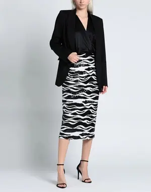 Dolce & Gabbana Zebra-print Sequin Midi Skirt