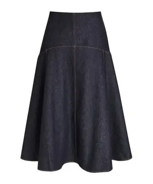 Jacquemus La Triangle De-n?mes Panelled Midi Skirt - Black
