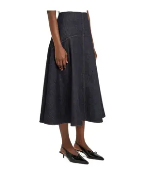 Jacquemus La Triangle De-n?mes Panelled Midi Skirt