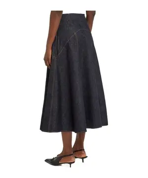 Jacquemus La Triangle De-n?mes Panelled Midi Skirt