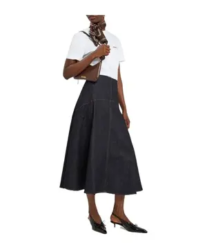 Jacquemus La Triangle De-n?mes Panelled Midi Skirt